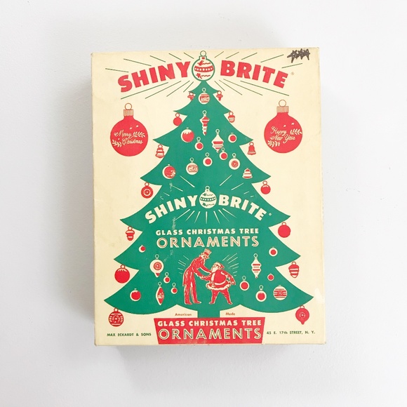 Unique Vintage | Holiday | Shiny Brite Midcentury Christmas Ornament ...